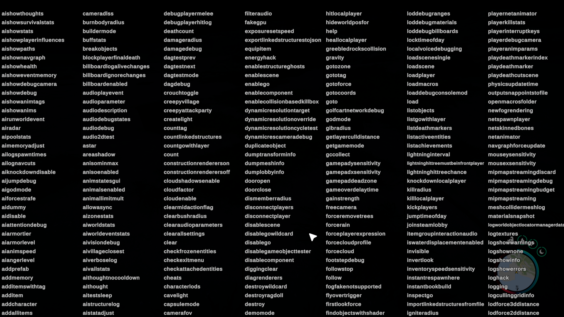 PingPlayers | Console commands for Sons of the Forest and How to use them.