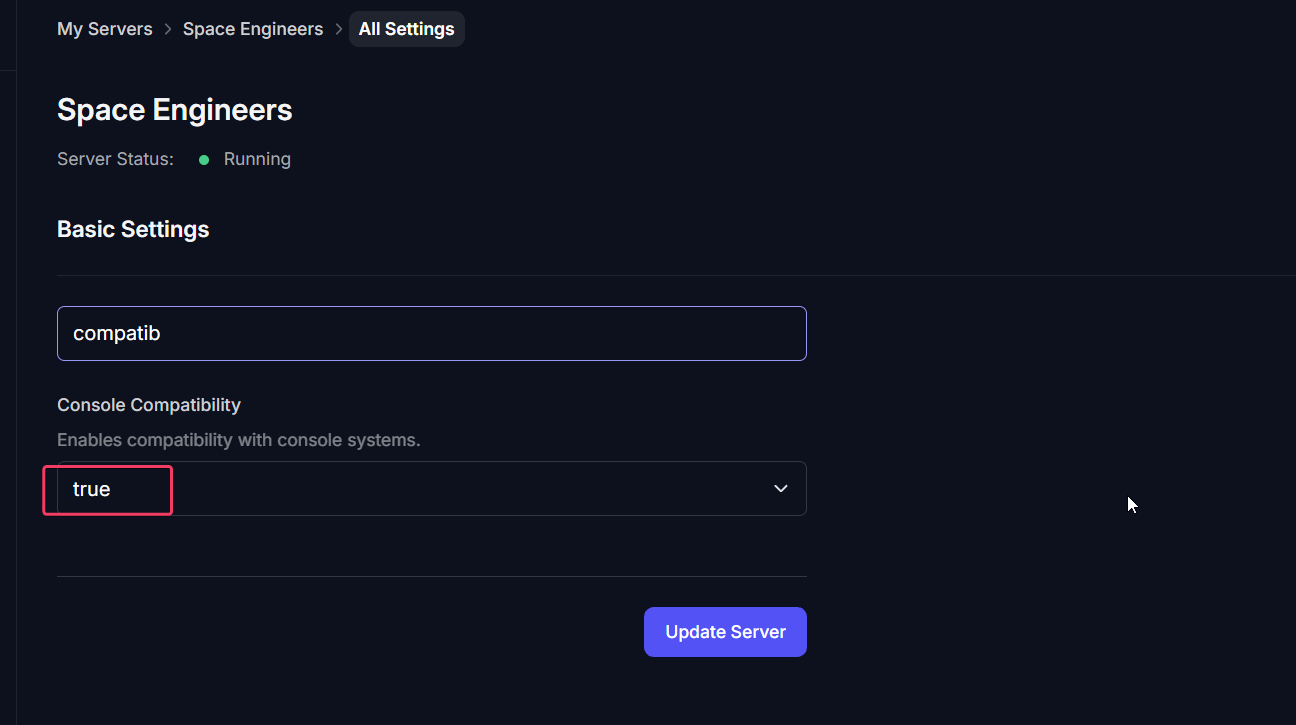 PingPlayers | How to enable crossplay and compatibility to Playstation and Xbox on your Space ...