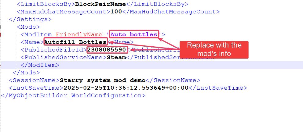 PingPlayers | How to add mods to your Space Engineers server
